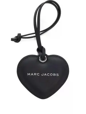 Marc Jacobs Heart Mirror Leather Bag Charm - Black