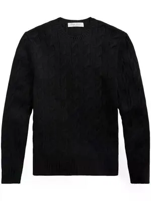 Ralph Lauren Purple Label Cable-knit Cashmere Jumper - Black