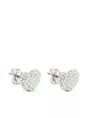 Marc Jacobs Heart-shaped Stud Earrings - Silver