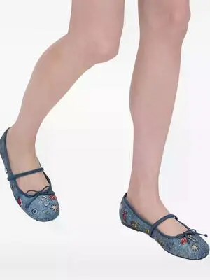 Marc Jacobs Sabrina Ballet Flats - Blue