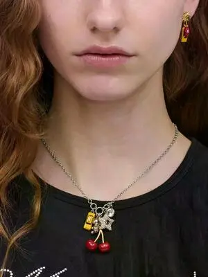 Marc Jacobs Charm-cluster Trinket Necklace - Silver