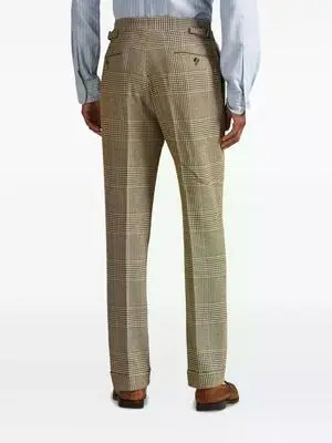 Polo Ralph Lauren Plaid Pleated Trousers - Neutrals