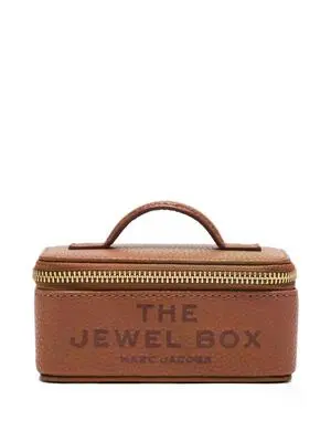 Marc Jacobs The Jewel Zip Leather Jewellery Box - Brown