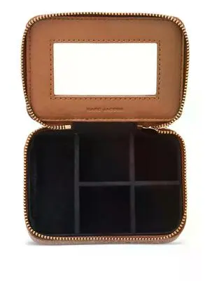 Marc Jacobs The Jewel Zip Leather Jewellery Box - Brown