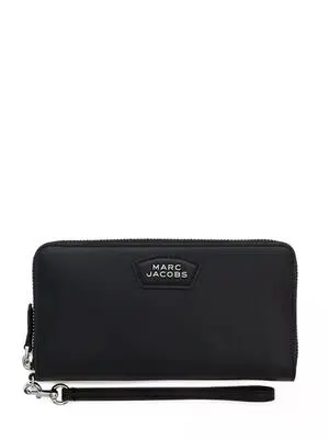 Marc Jacobs The Continental Logo-plaque Leather Wallet - Black
