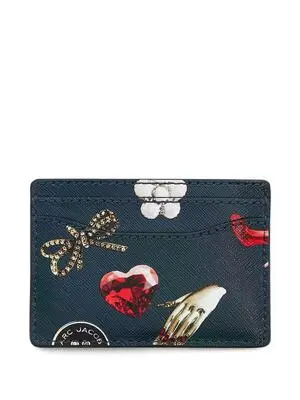 Marc Jacobs The Trinket Printed Leather Card Holder