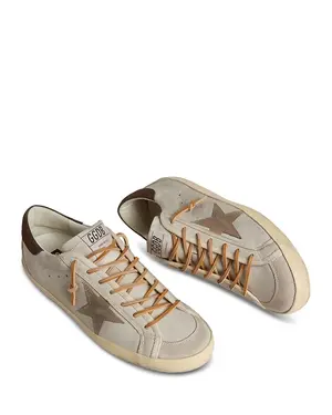 GOLDEN GOOSE Super Star Leather Sneakers - Grey Cloud