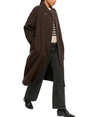ALEX MILL Wool-blend Long Coat
