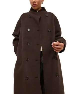 ALEX MILL Wool-blend Long Coat