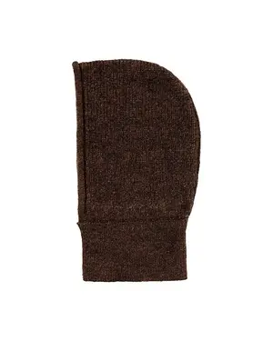 HYER GOODS Upcycled Alpaca Wool Balaclava - Brown