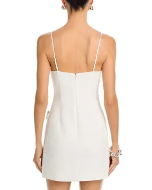 Cinq À Sept Corded Rhinestone Mini Dress - Ivory