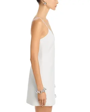 Cinq À Sept Corded Rhinestone Mini Dress - Ivory