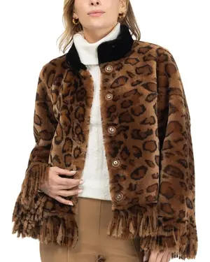 Gorski Shearling Lamb Jacket With Fringe