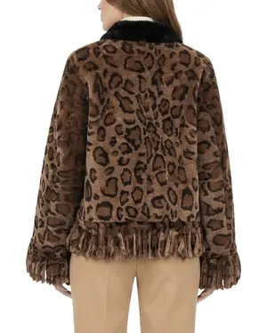 Gorski Shearling Lamb Jacket With Fringe