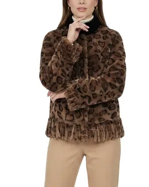 Gorski Shearling Lamb Jacket With Fringe