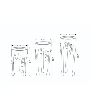 SURYA Castellana Candleholder,set Of 3