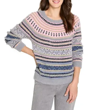 NIC+ZOE Cozy Fairisle Sweater