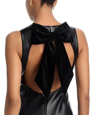 Alice + Olivia Wynell Faux Leather Dress