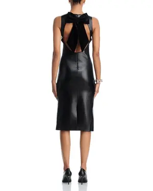 Alice + Olivia Wynell Faux Leather Dress
