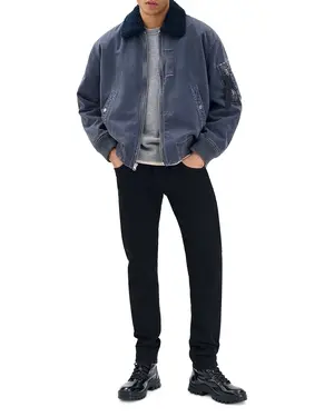 Rag & Bone Denim B15 Bomber Jacket - Graphite