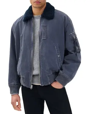 Rag & Bone Denim B15 Bomber Jacket - Graphite