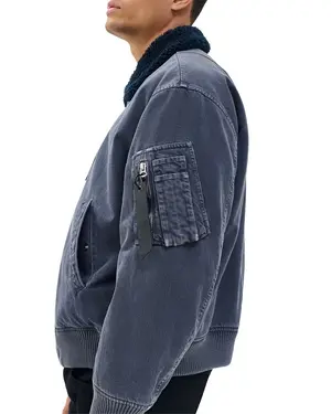 Rag & Bone Denim B15 Bomber Jacket - Graphite