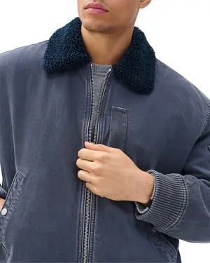 Rag & Bone Denim B15 Bomber Jacket - Graphite
