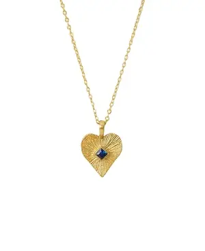 OTTOMAN HANDS Heart Pendant Necklace - Gold