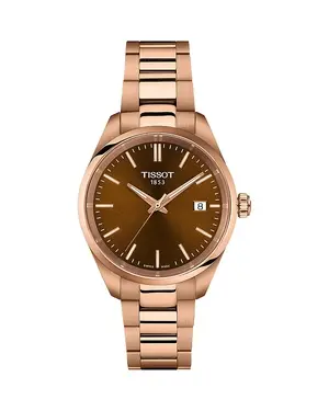 TISSOT Pr 100 34mm Watch - Brown/rose Gold