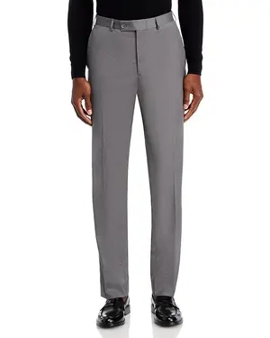 Bloomingdale'S Regular Fit Dress Pants - Light Gray