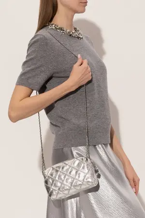 Tory Burch Fleming Shoulder Bag - Silver