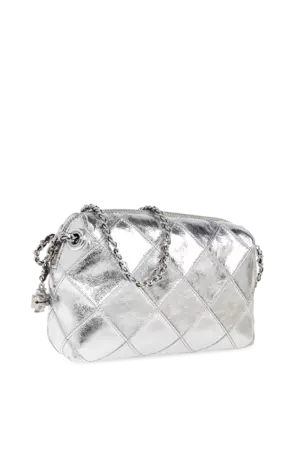 Tory Burch Fleming Shoulder Bag - Silver