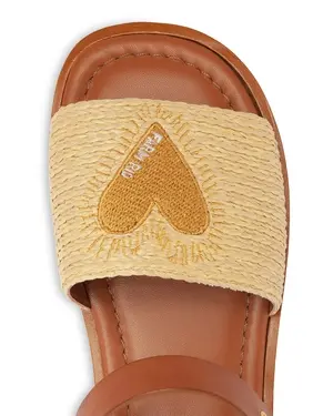 Farm Rio Raffia Flat Sandals