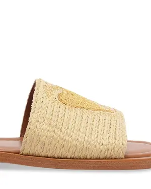 Farm Rio Raffia Flat Sandals