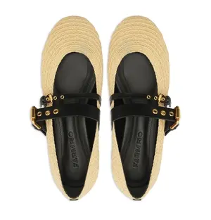 Farm Rio Raffia Flat Ballerinas