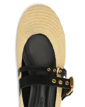 Farm Rio Raffia Flat Ballerinas