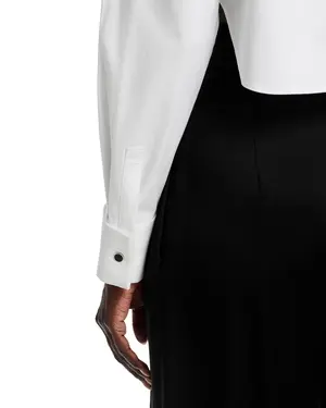TOCCIN Nic Cropped Tuxedo Shirt