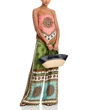 ALEMAIS Contina Wide Leg Printed Pants - Multi