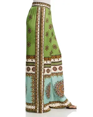 ALEMAIS Contina Wide Leg Printed Pants - Multi