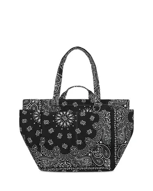 Call It By Your Name Picnic Bandana Tote - Black | Editorialist