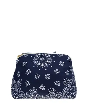 CALL IT BY YOUR NAME Large Bandana Vanity Bag - Navy