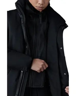 Mackage Sullivan 2-in-1 Down Coat With Removable Bib - Black