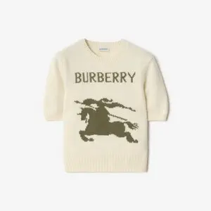 Burberry Wool Cashmere Top - Ceramic White