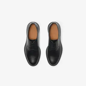 Burberry Leather Manor Derby Shoes