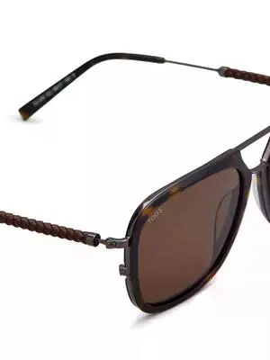 TOD'S Square Frame Sunglasses - Brown