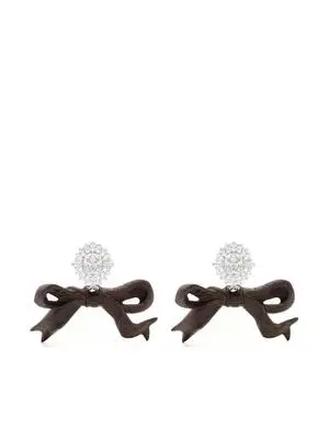 YVMIN Ribbon-embellished Earrings - Silver