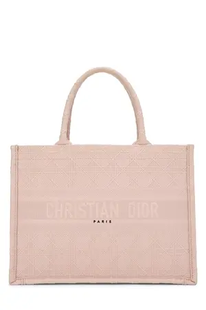 Dior Embroidered Book Tote - Pink