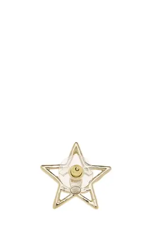 Chanel Tone Star 'cc' Stud Earrings