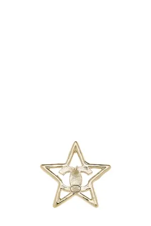 Chanel Tone Star 'cc' Stud Earrings