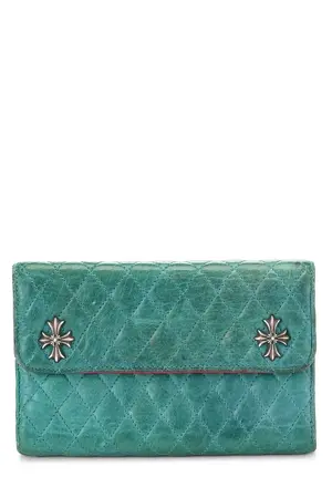 Chrome Hearts Wave Cross Long Wallet - Green